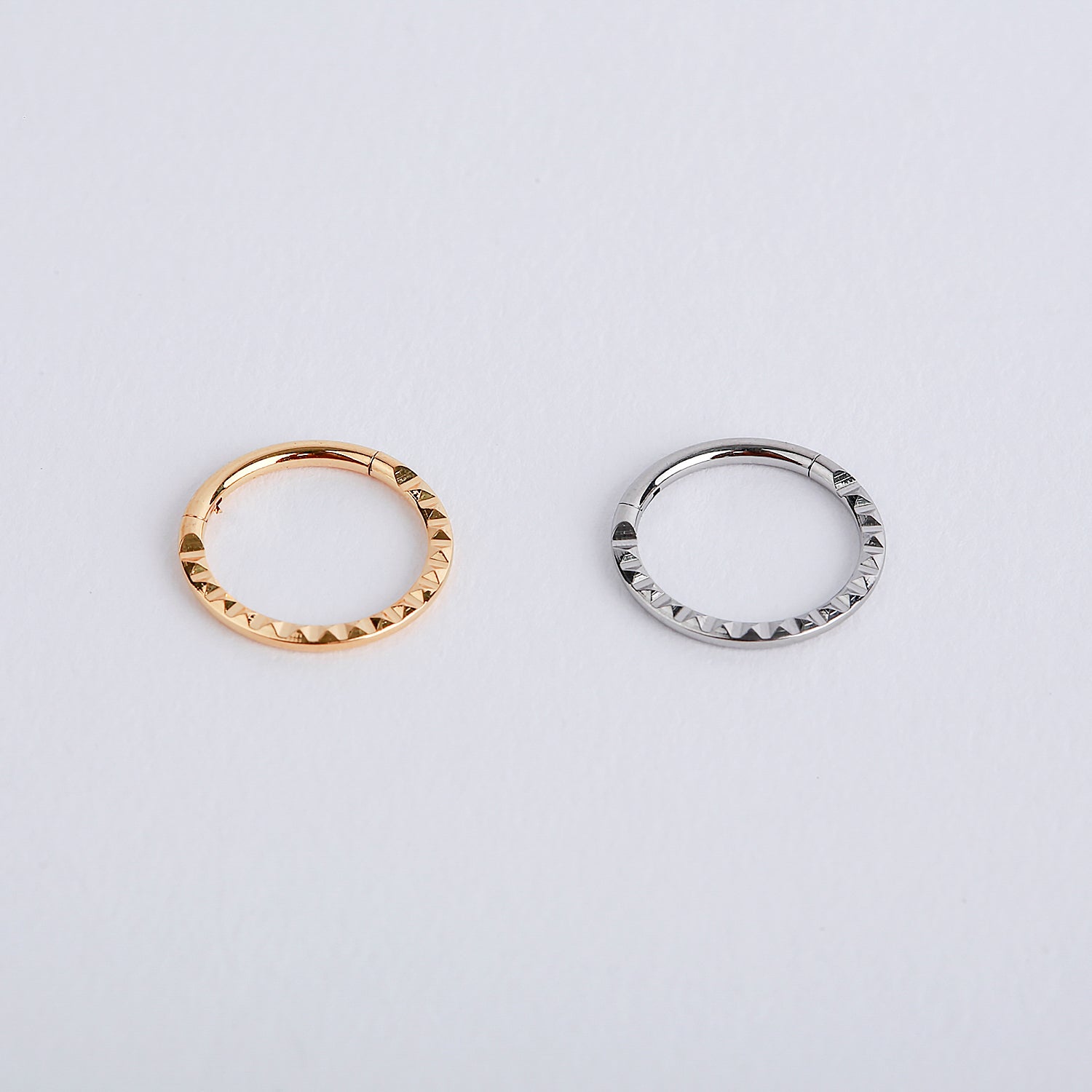 Pyramid Clicker Segment Ring 316L Stainless Steel | Musemond