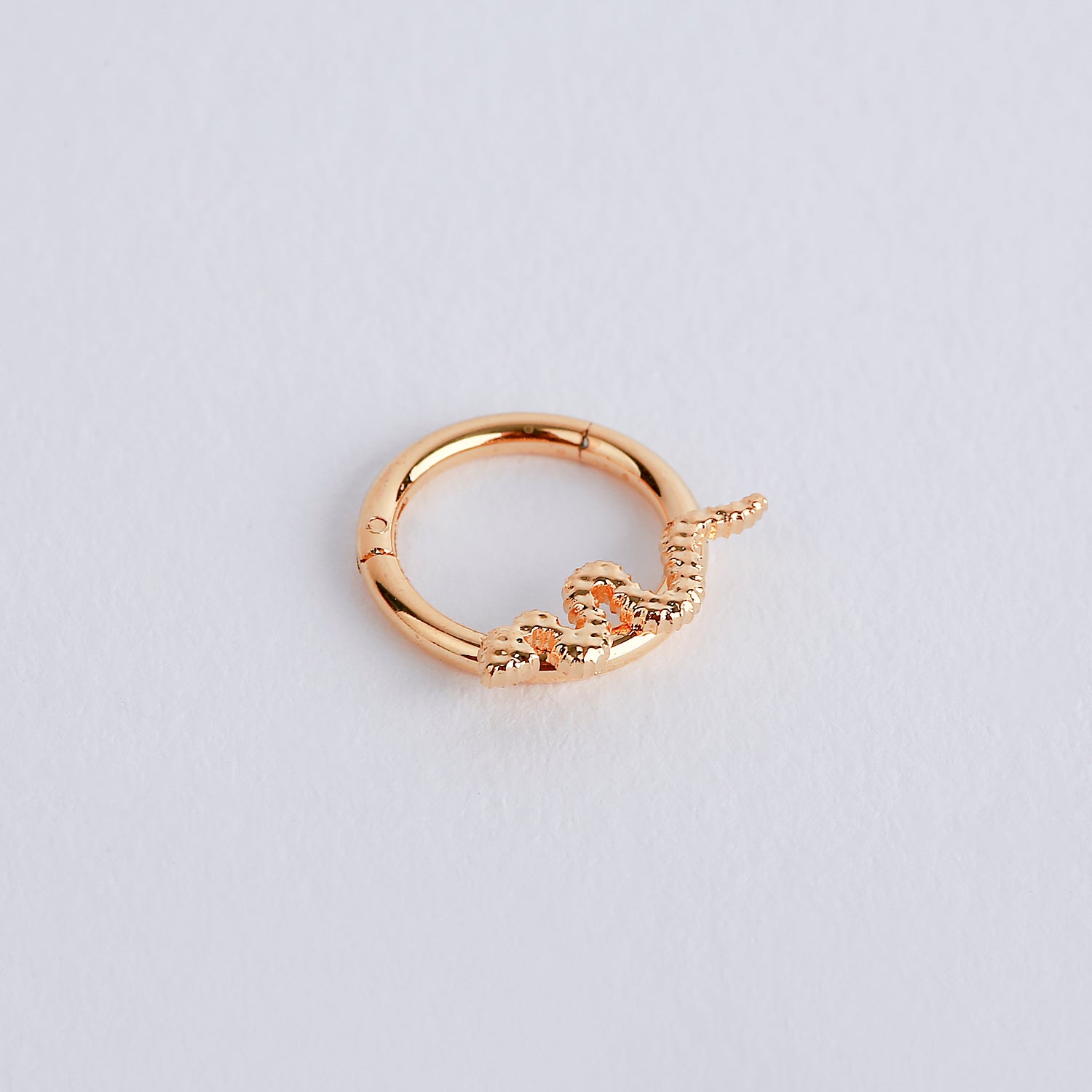 Snake Daith Ring Clicker 316L Stainless Steel | Musemond