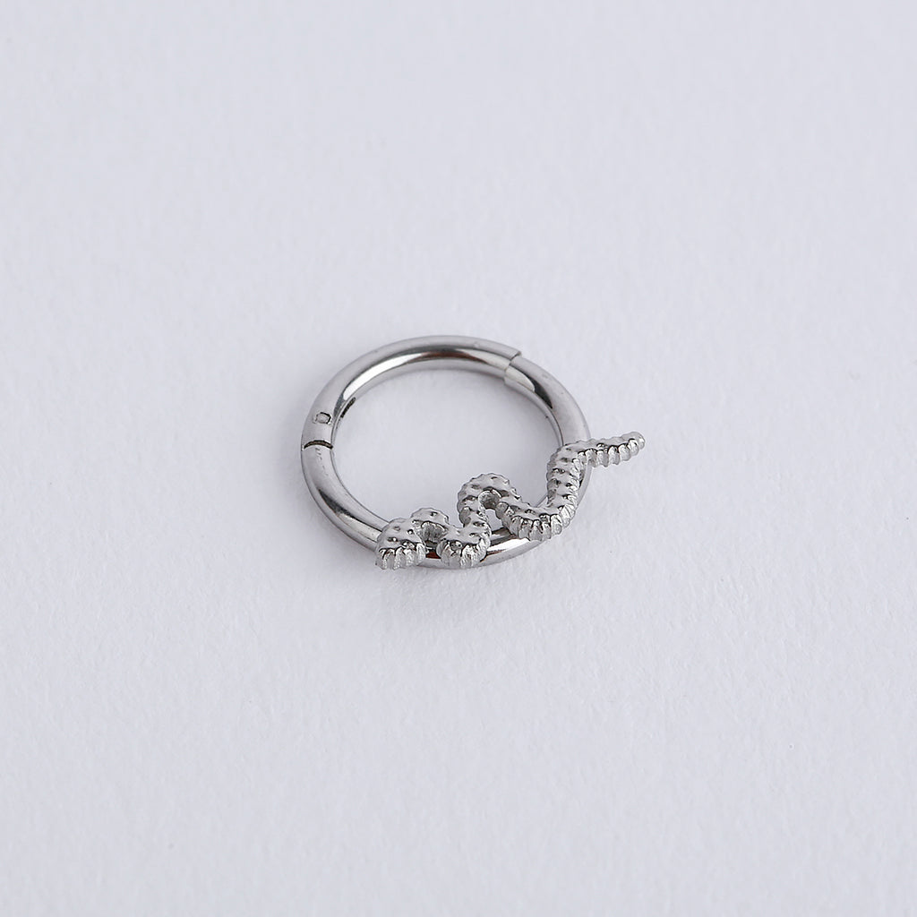 Snake Daith Ring Clicker 316L Stainless Steel | Musemond