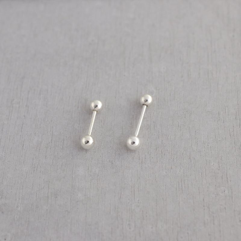 Ball Barbell Piercing 925 Sterling Silver | Musemond