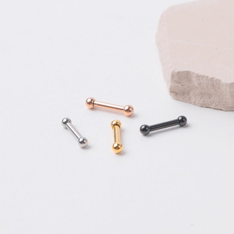Tiny 2mm Ball Barbell Tragus Earring | Musemond